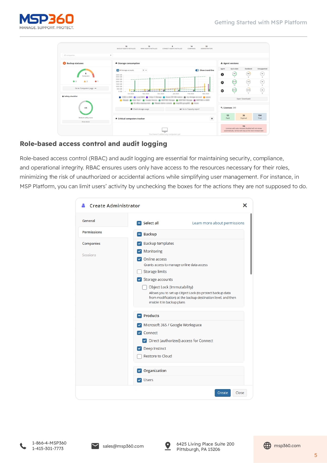 Getting Started with MSP360 Platform